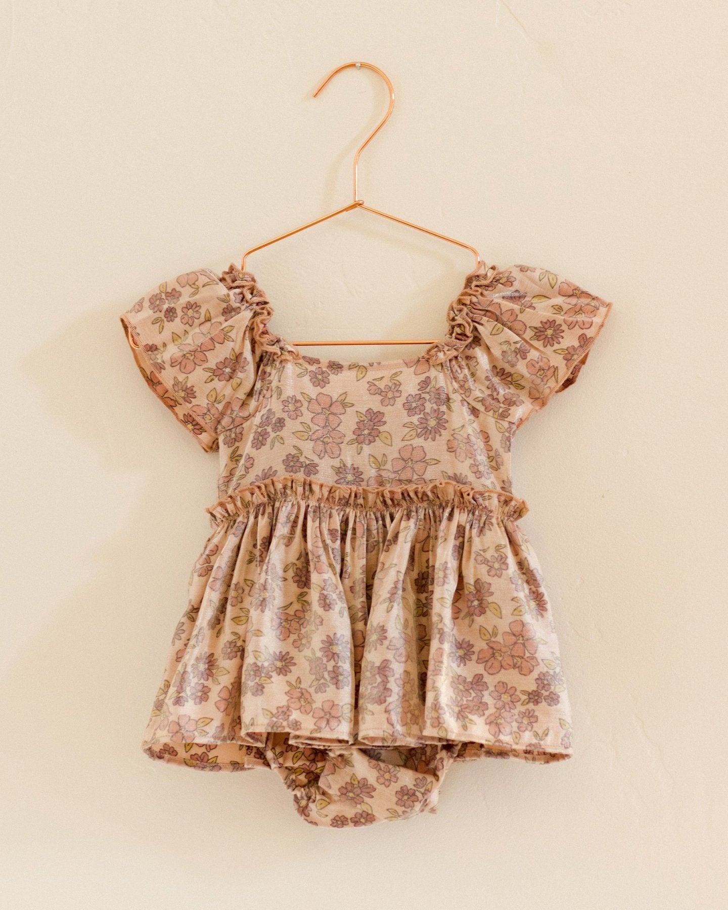 Noralee Baby Margot Romper in Harvest Fleur | HONEYPIEKIDS