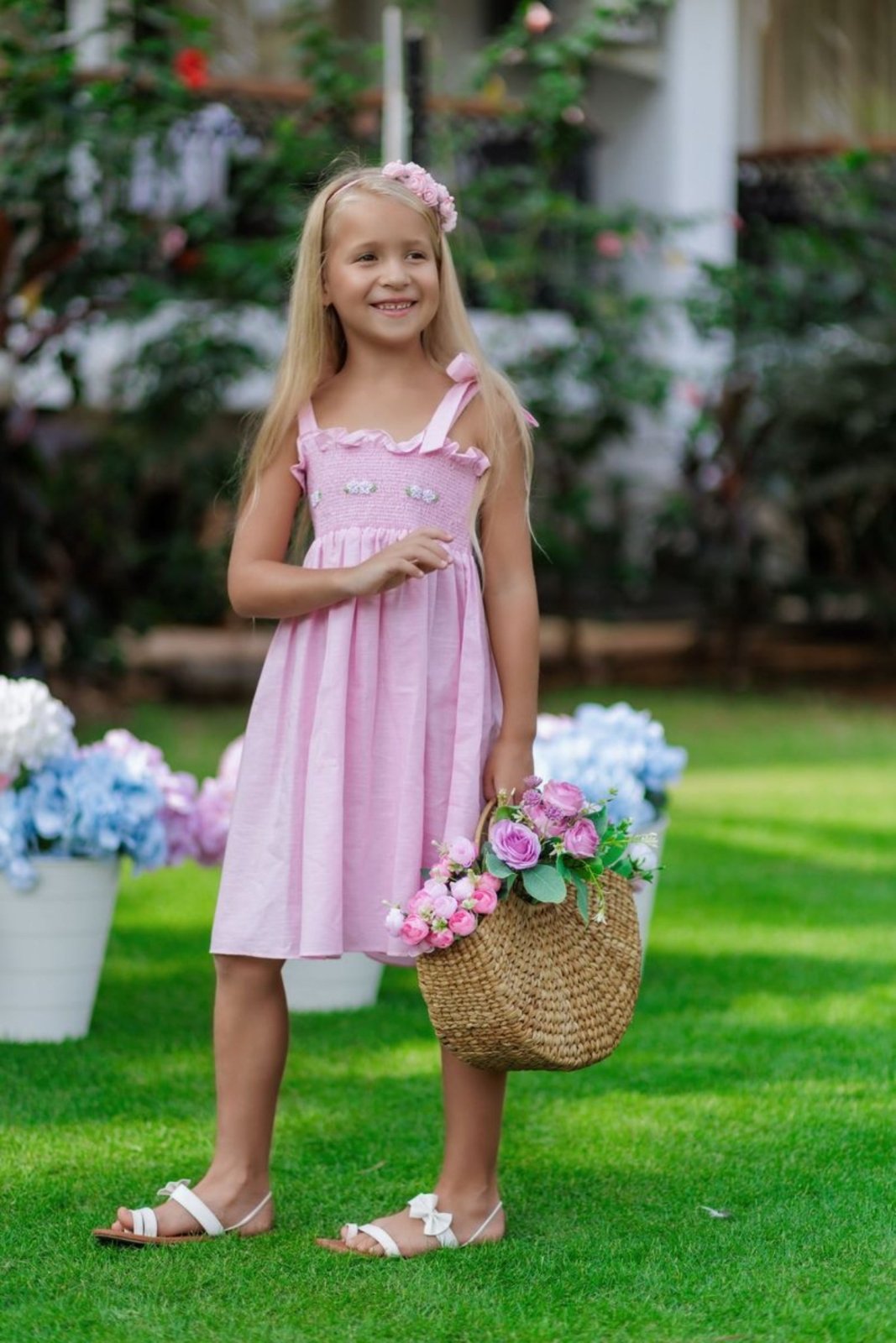 Bella & Emma Rachel Kids Spring Dress | HONEYPIEKIDS