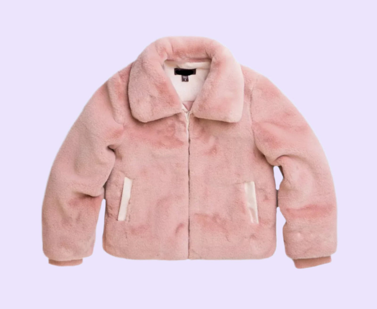 Imoga Gary PINK Kids Faux Fur Coat | HONEYPIEKIDS