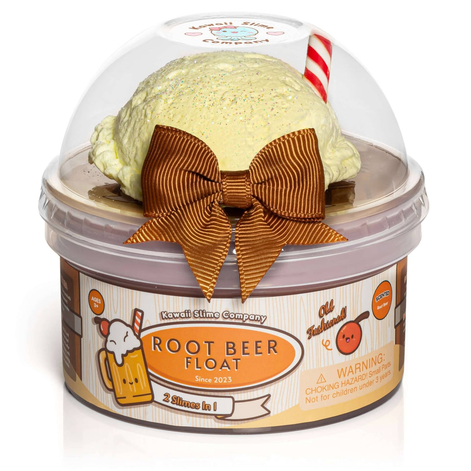 Kawaii Slime - Root Beer Float 2 Slimes In 1 | HONEYPIEKIDS