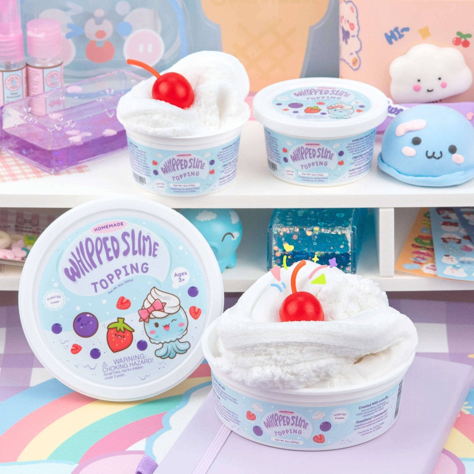 Kawaii Cool & Slimey Whipped Slime Topping - 8oz | HONEYPIEKIDS