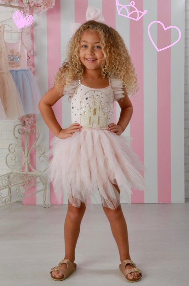 Ooh La La Couture Cinderella's Castle Emma Tutu Dress | HONEYPIEKIDS