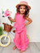 Mia Belle Girls Pink Sway My Way Ruffle Pants Set | HONEYPIEKIDS