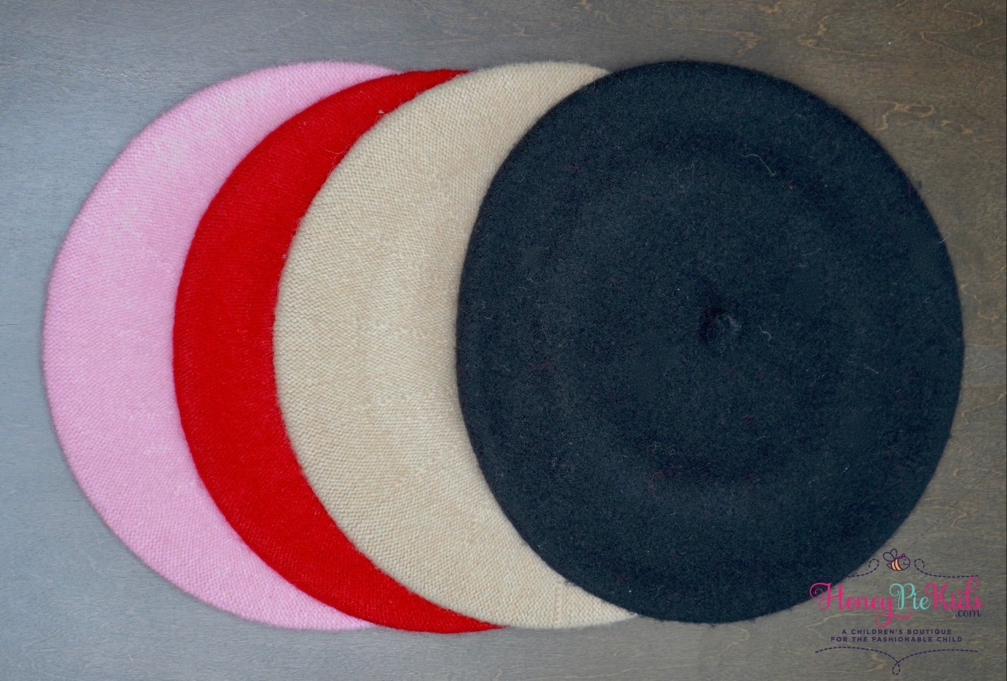 Girls French Style Kids Beret Hats - Several Colors | HONEYPIEKIDS
