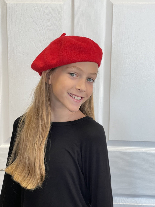 Girls French Style Kids Beret Hats - Several Colors | HONEYPIEKIDS