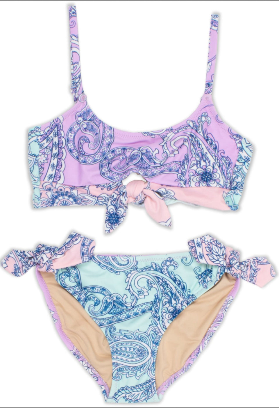 Shade Critters Girls Periwinkle Paisley Bikini Swimsuit | HONEYPIEKIDS