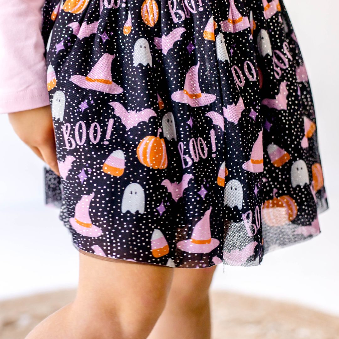 Sweet Wink Girls Halloween BOO Tutu Skirt | HONEYPIEKIDS